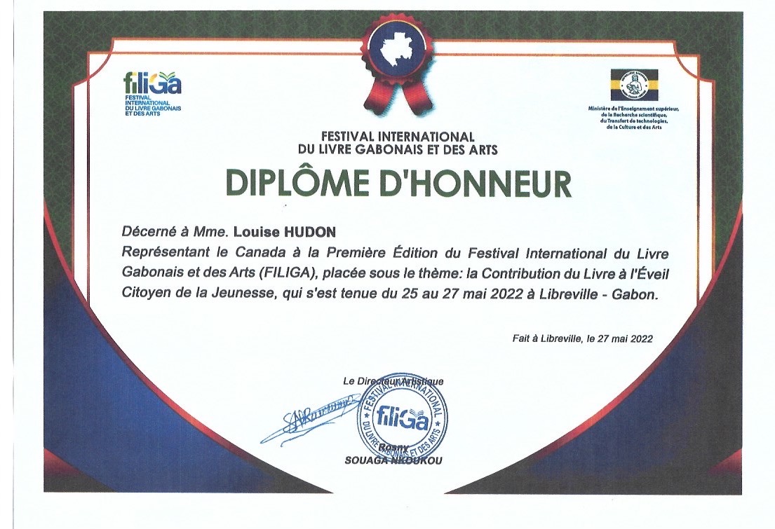 DIPLÔME D’HONNEUR FILIGA 2022 (GABON) – Louise Hudon